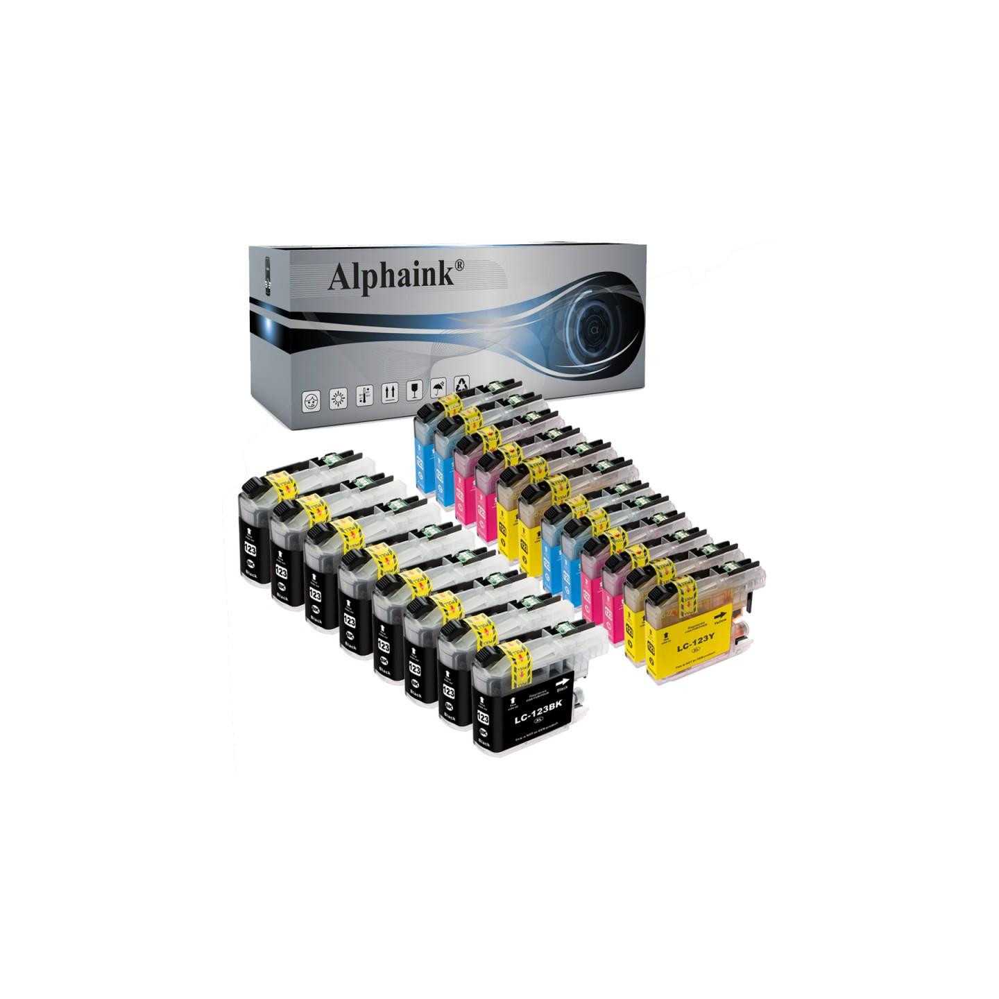 Acquista Kit 20 cartucce Brother LC-123 Nero + Colore