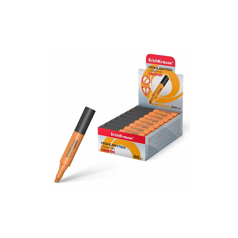Box da 24 Evidenziatore ErichKrause Visioline V-17 Mini Arancione ...